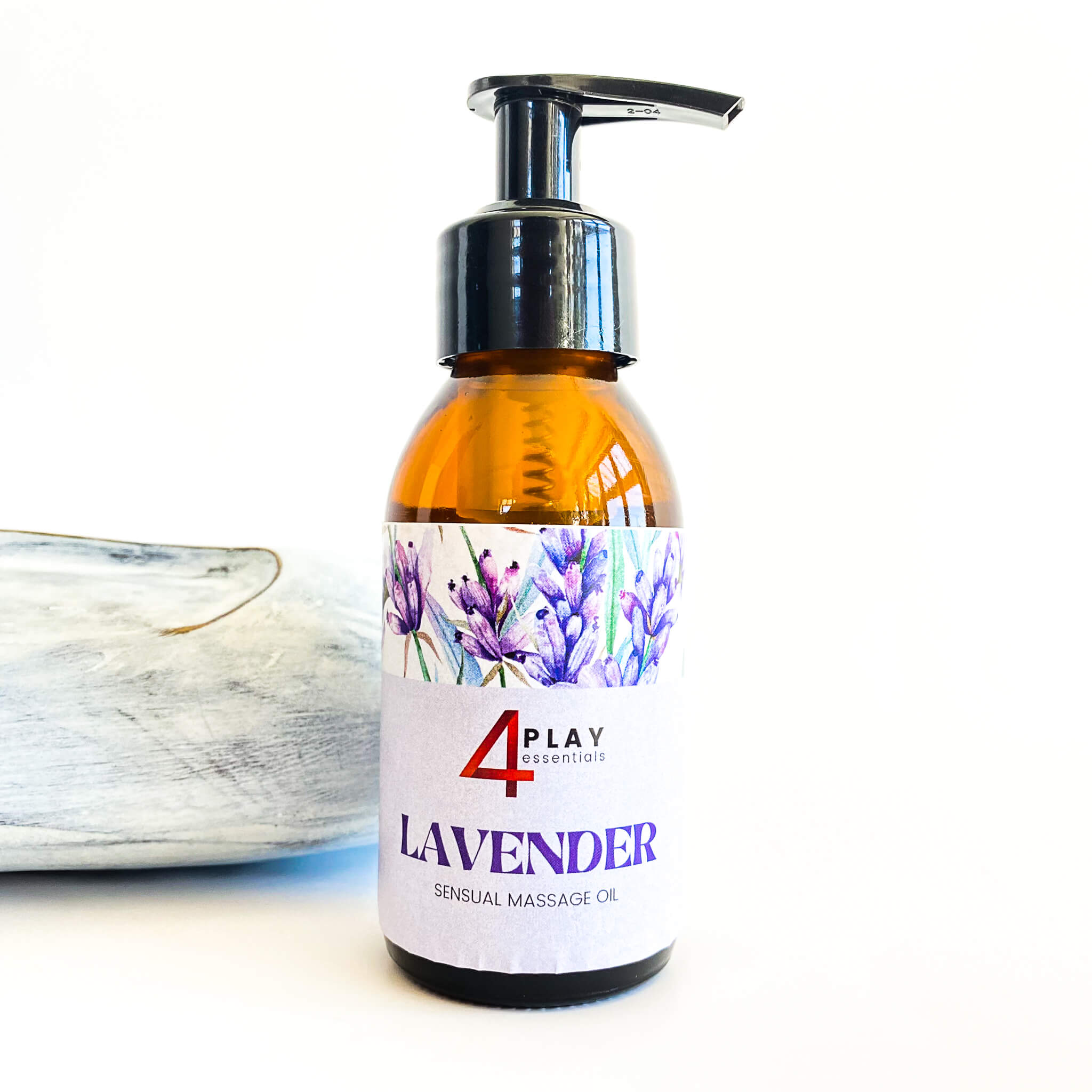 4Play Sensual Massage Oil 100ml - Lavender | 4Play Essentials